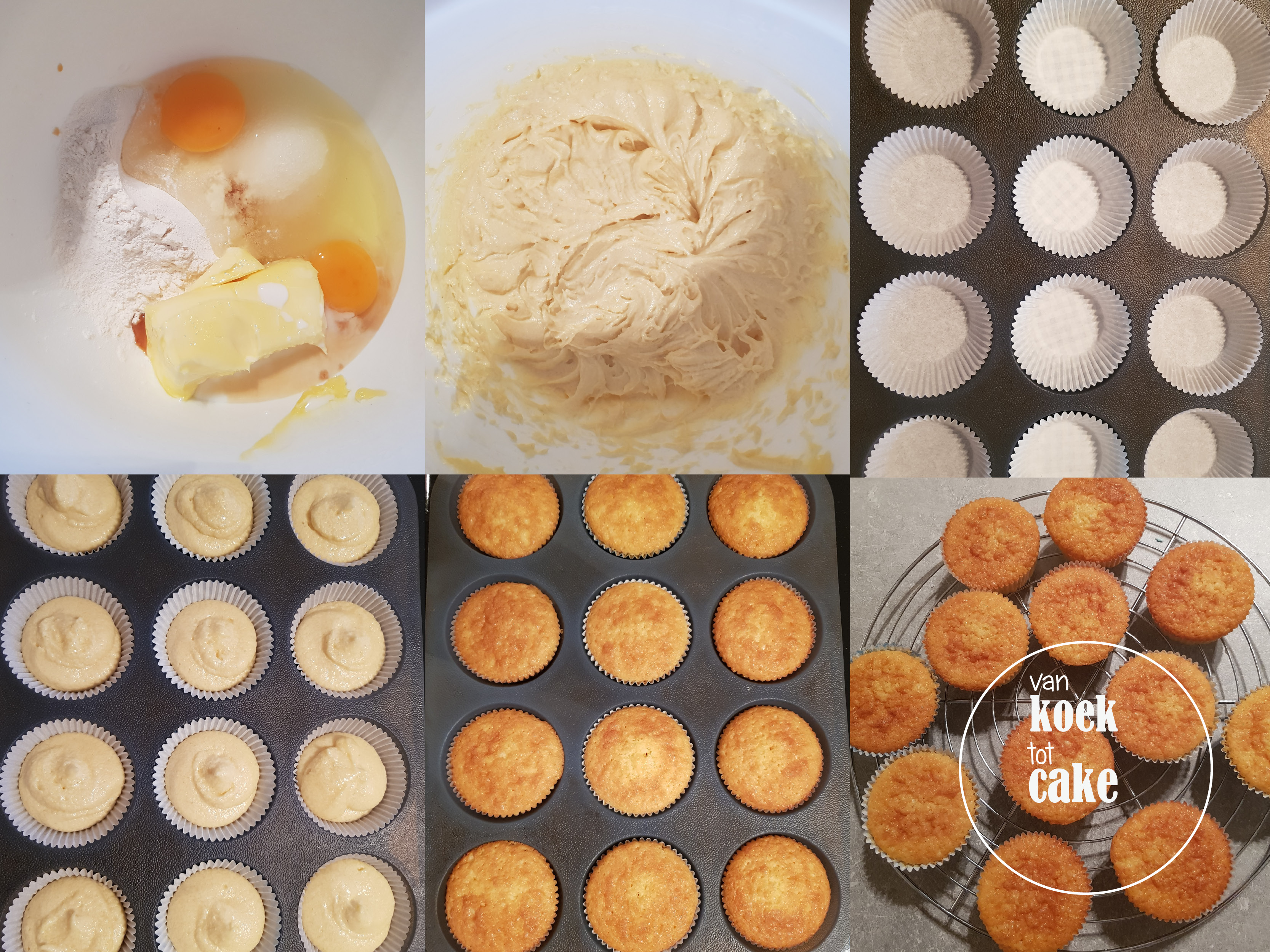Basisrecept | Vanille cupcakes – Van koek tot cake